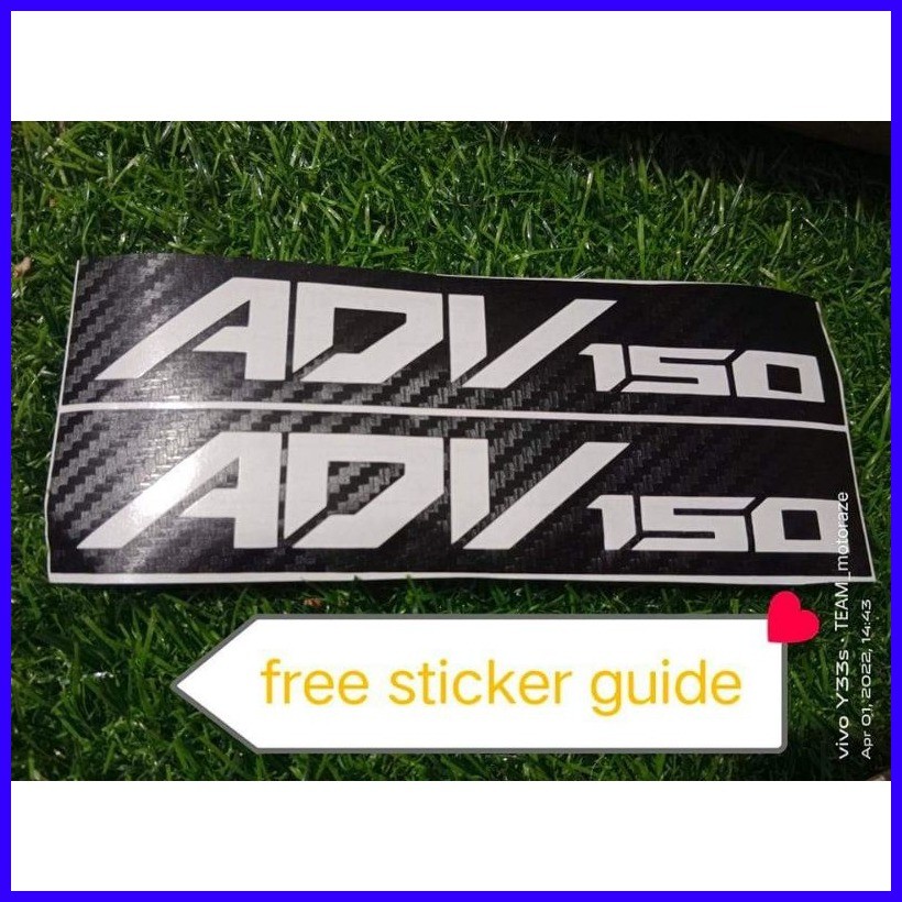 ADV 150 emblem side flairings (same size stock) | Shopee Philippines