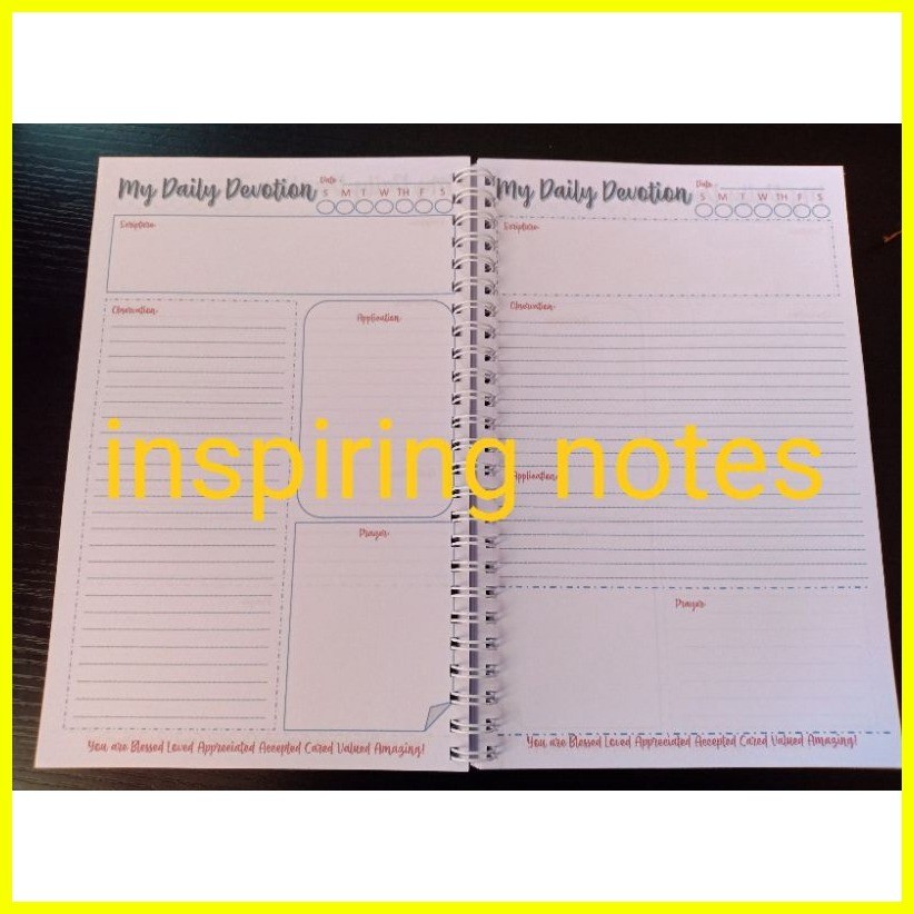 JEREMIAH 29:11 SOAP Devotion Notebook (100 & 180 pages) | Shopee ...