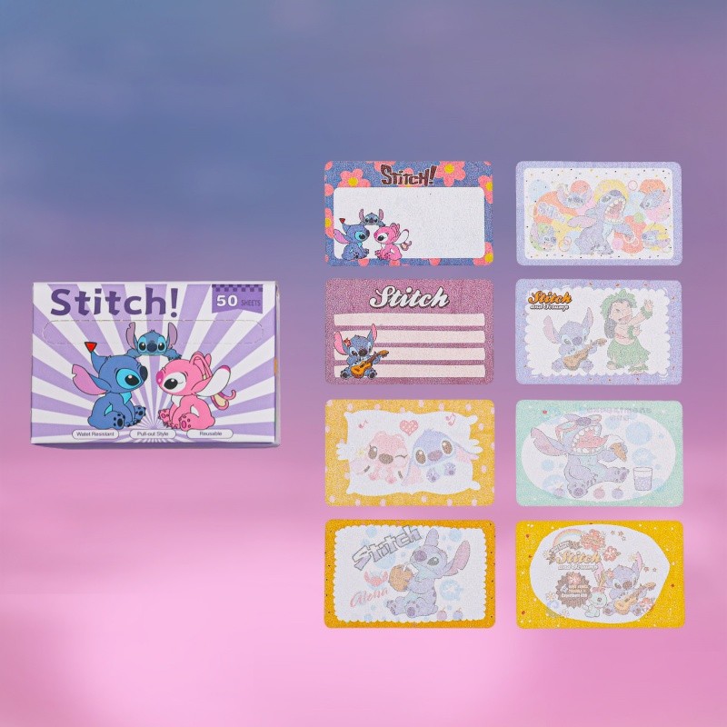 Stitch Transparent PET Sticky Notes Roll - 50 Sheets Writable Tearable ...