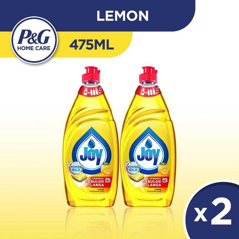 Joy Dishwashing Liquid Lemon 475Ml Bottle X 2 Packs | Shopee Philippines