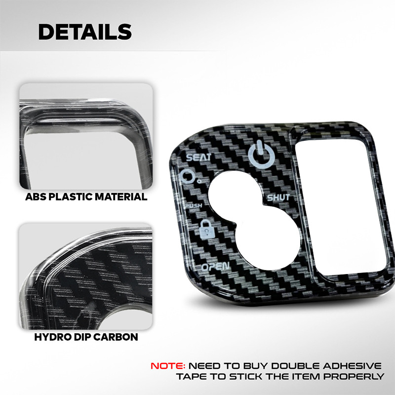 Honda Click 125i V2/V3/V4 Ignition Key Cover Glossy-Carbon Garnish Key ...