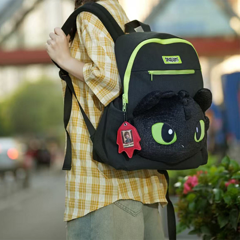 Genuine How to Train Your Dragon Toothless Backpack Cute Cartoon ...