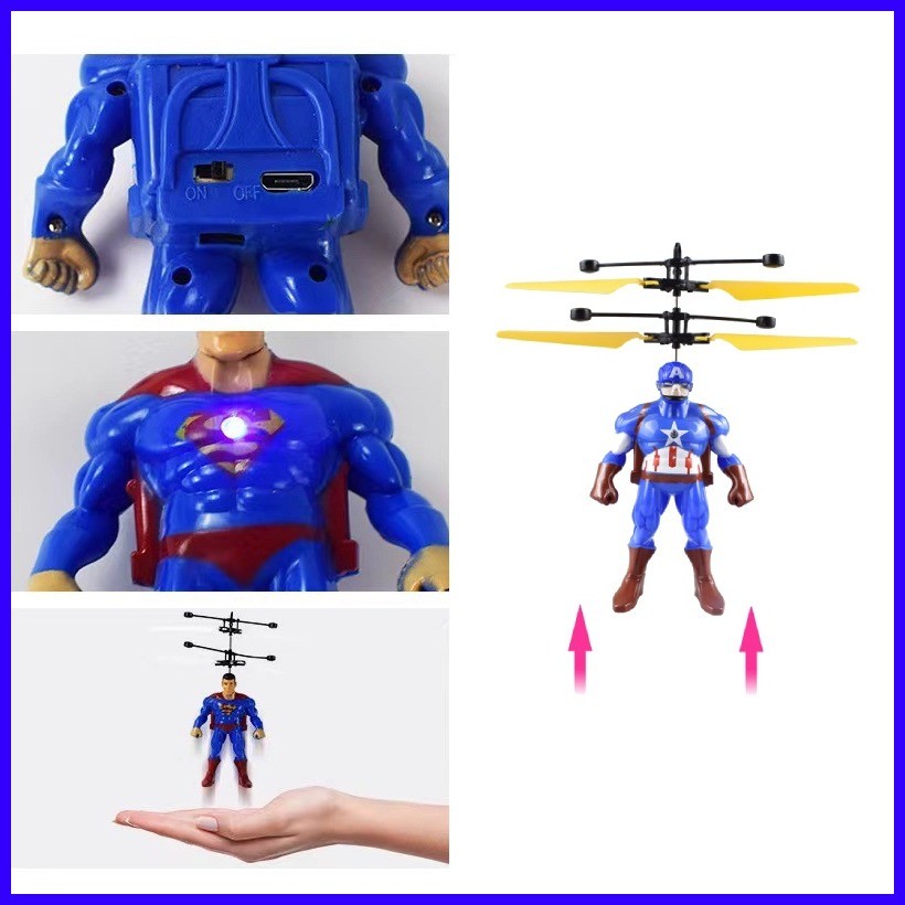 Kids Gifts Fidget Toys Avengers Hand Operated Toy Flying Ball Spiderman ...