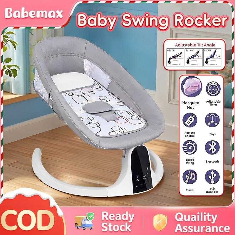 Available Baby Swing Rocker Cradle Electric Rocking Chair For Newborn ...