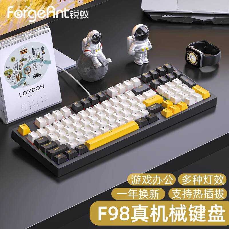3A Ruiyi F98 Wired Mechanical Keyboard High Aesthetic For Girls Office ...