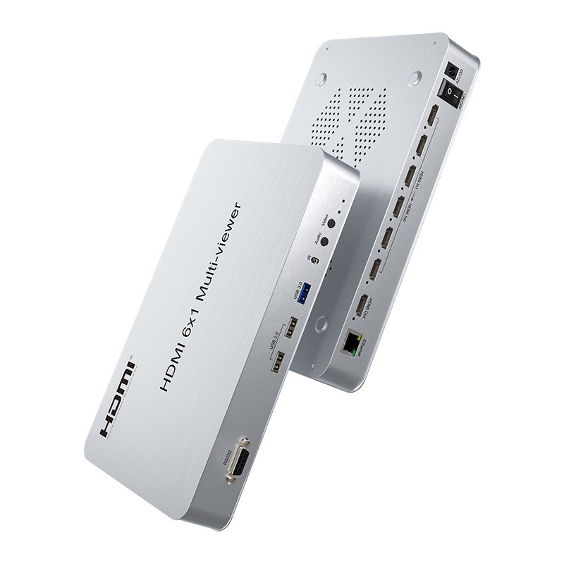 4K 60Hz 6x1 HDMI Multiviewer 6 Channel Video Multiplexer Multi Screen ...