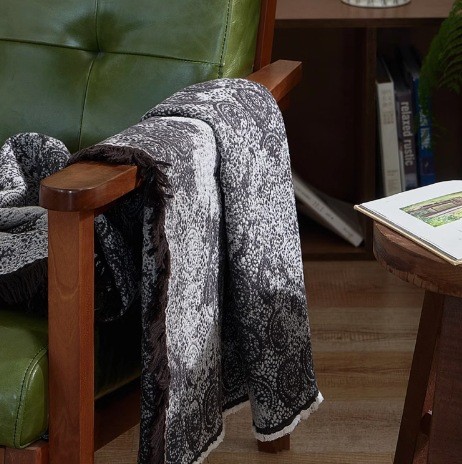 2025 Simple And Elegant Cotton Retro Tassel Blanket Wasabi Style Sofa ...