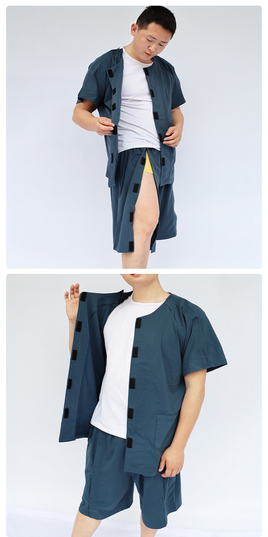 Easy-to-Wear Fracture Rehabilitation Nursing Gown for Convenient Post ...