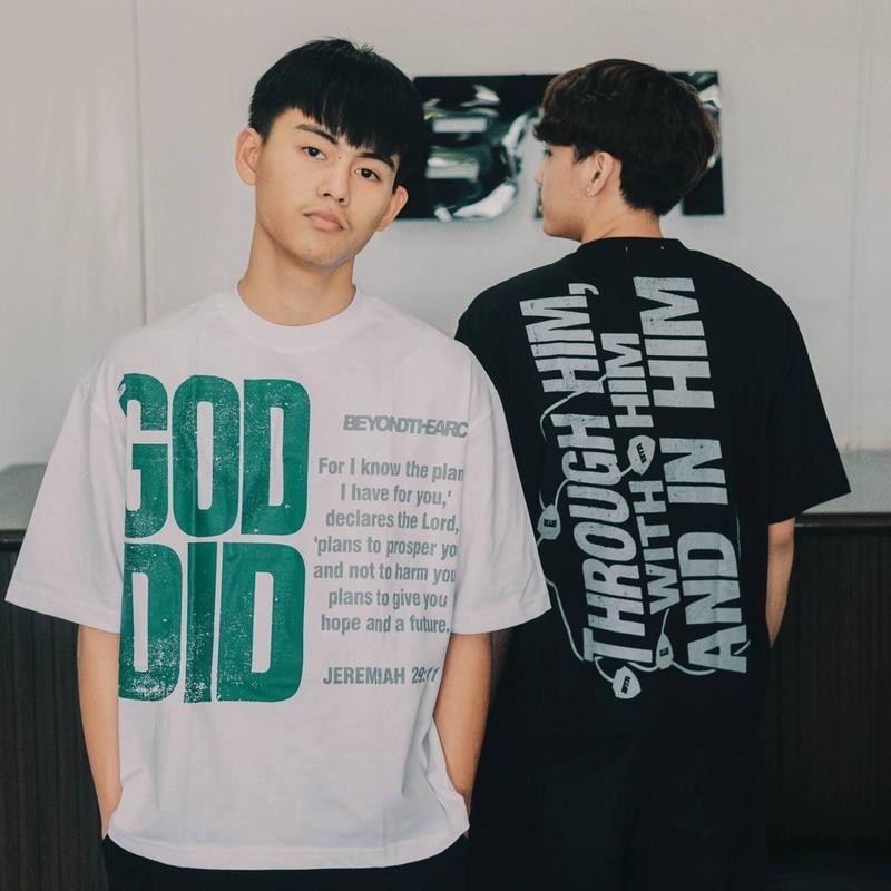 GOD DID T Shirt JJEREMIAH Premium Cotton Crew Neck Fitted T-Shirt ...