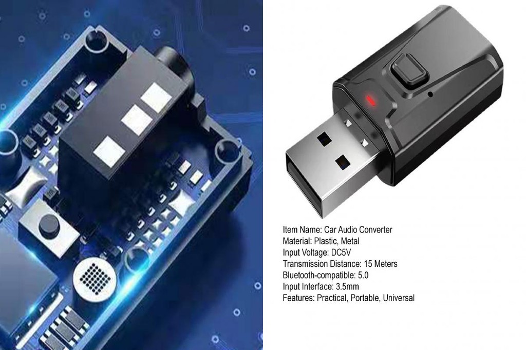 Mini Converter Transmitter Receiver Wireless Car Audio Adapter for ...