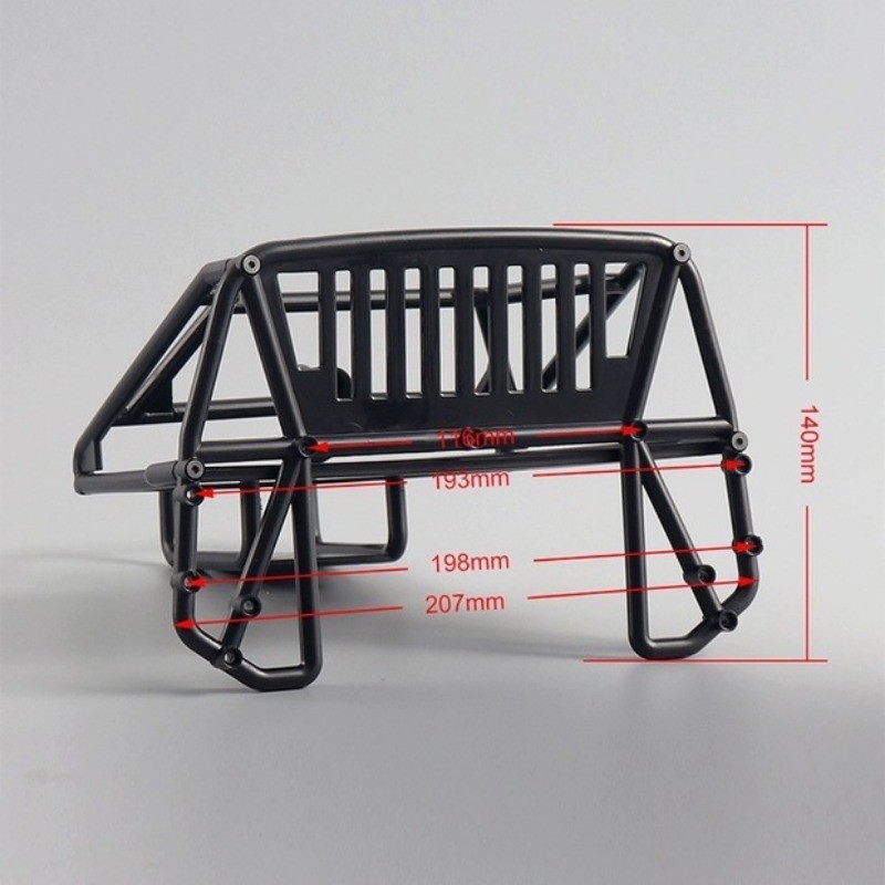 INJORA RC Car Cherokee Body Cab & Back-Half Cage for 1/10 RC Crawler ...