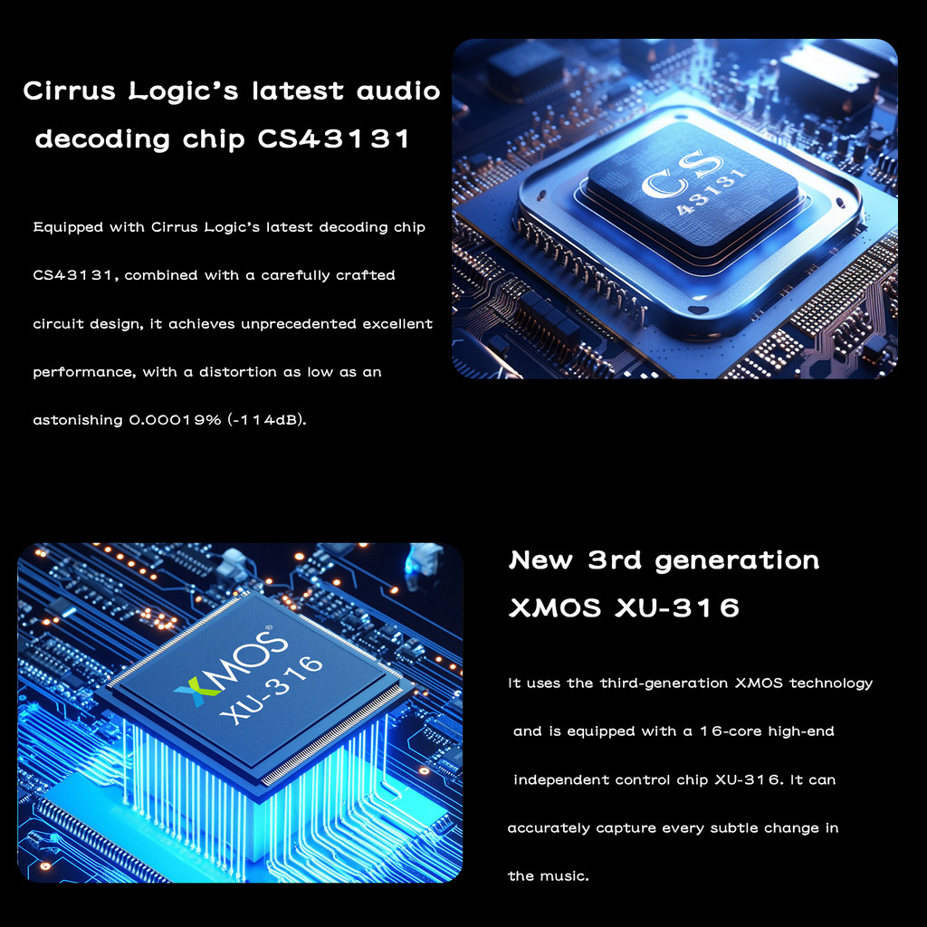 SMSL DS200 decoder headphone power amplifier MQA hifi audio bluetooth ...