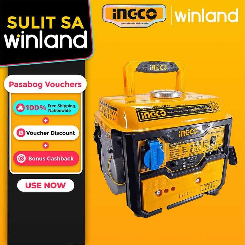 Ingco By Winland Portable 2Hp Gasoline Generator 900 Watts 1Kva 2 ...