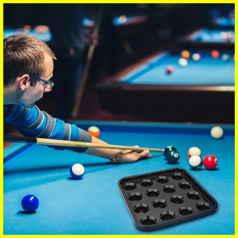 Billiard Ball Tray 16 Holes Plastic Pool Snooker Billiard Ball Storage ...