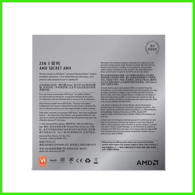 § AMD Ryzen 5 5500 6 Cores 12 Threads AM4 CPU Socket Gaming Desktop ...