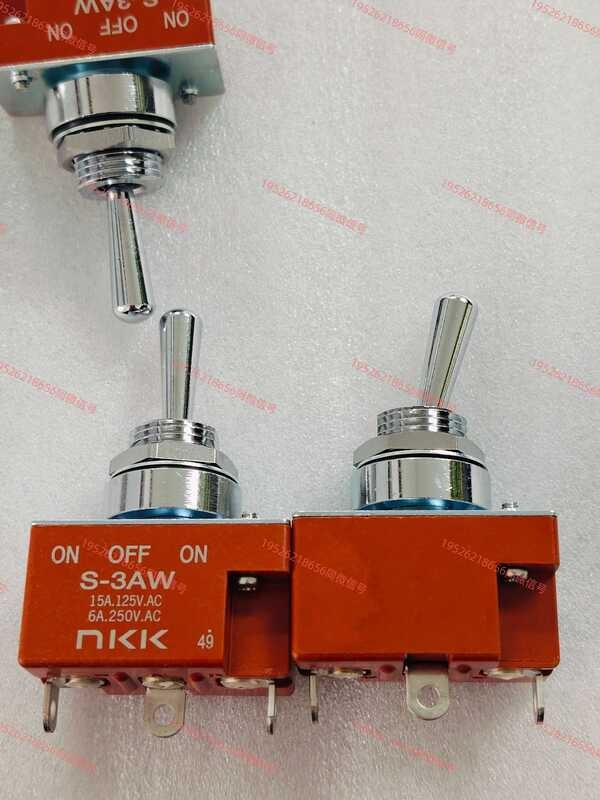 NKK Japan S3aw Three-Position Self-Locking Rocker Switch, Mounting Hole ...