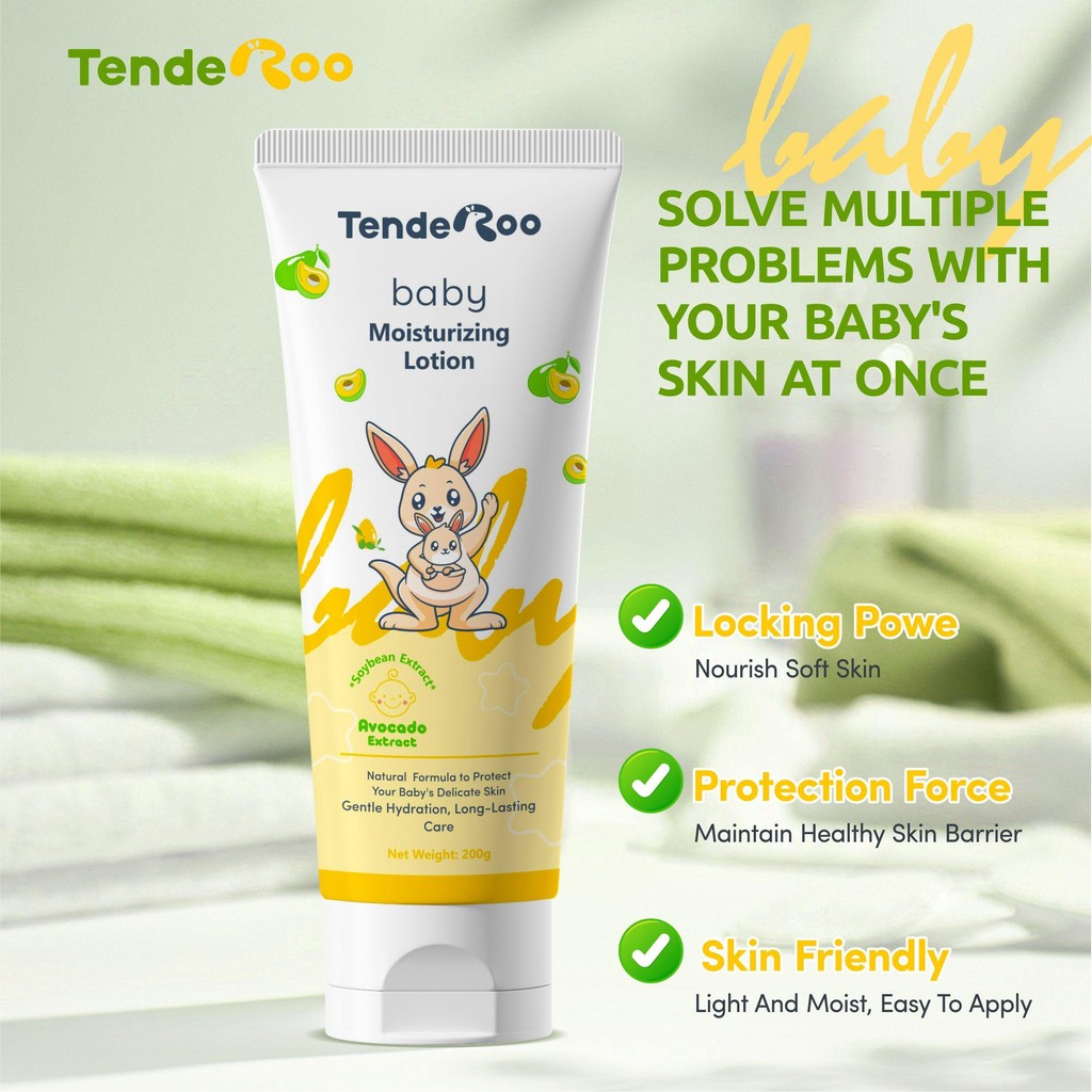 [Bundle] Tenderoo Baby Shampoo Body Wash Lotion Facial Cream Gentle ...