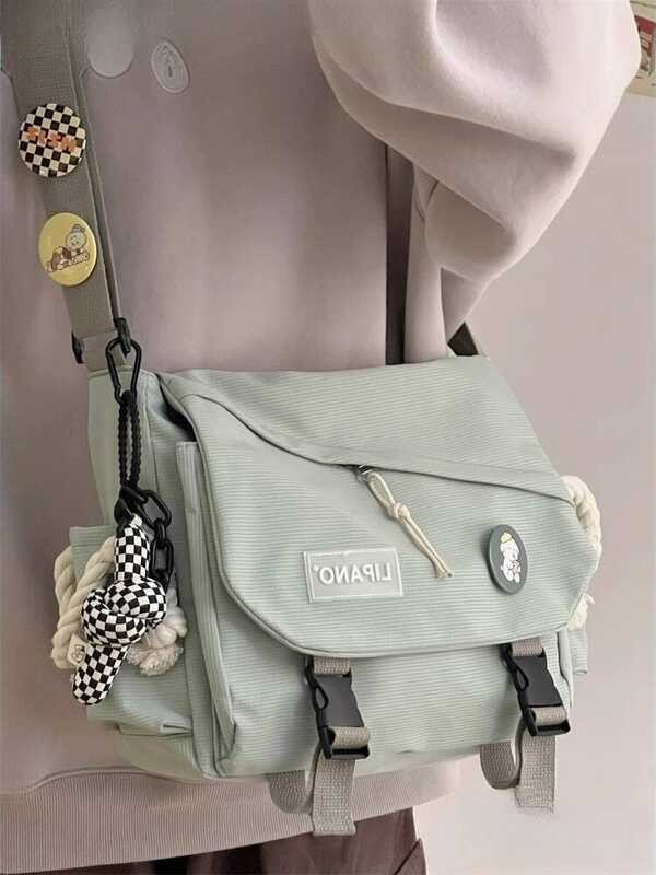 8 MUJI New INS Harajuku Workwear Crossbody Bag For Women Korean Student ...