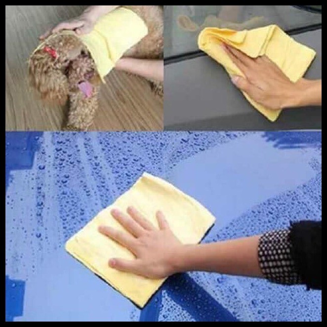 Motorcycle Car Motor Clean Cham Synthetic Chamois | Shopee Philippines