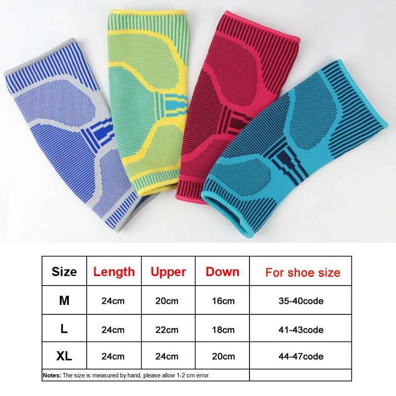 Ankle 1Pcs Brace Compression Port Sleeve For Injury Recovery, Joint ...