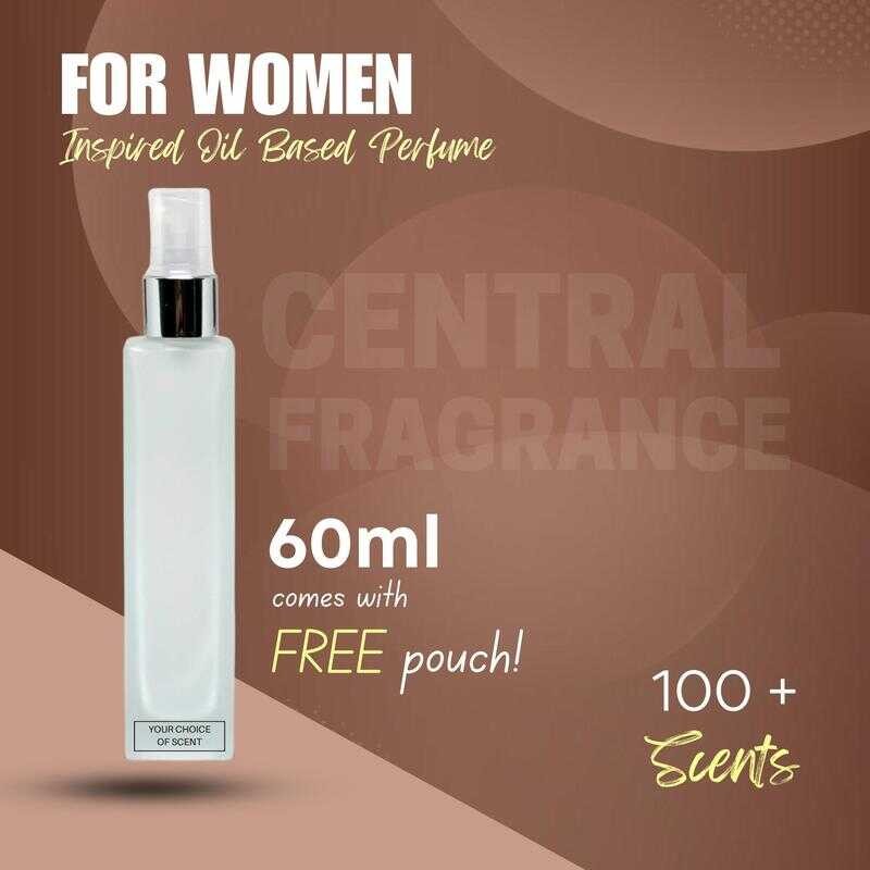 60Ml- Oil Based Perfume For WOMEN By CENTRAL FRAGRANCE ( Eau De Parfum ...