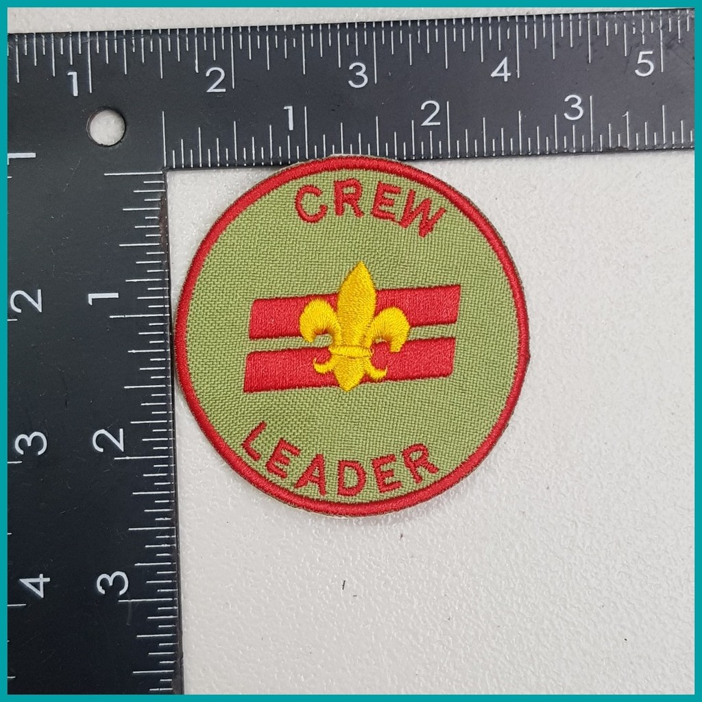 ∫ CREW LEADER EMBROIDERY PATCHES | Shopee Philippines
