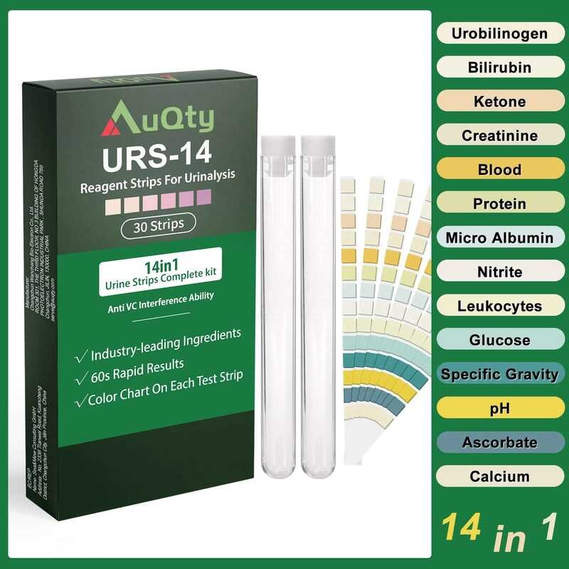 14In1 Urine Test Strips UTI Urinalysis For Urobilinogen Bilirubin ...