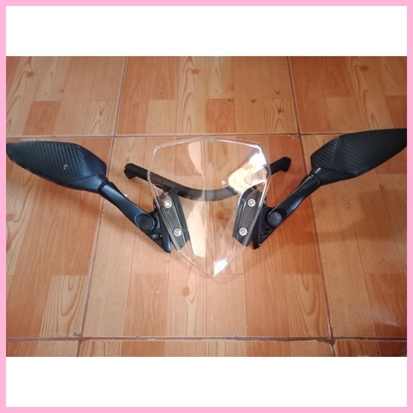 ♈ ♻ ♞SUZUKI SMASH 110/115 R25 SIDEMIRROR, BRACKET AND VISOR SET ...
