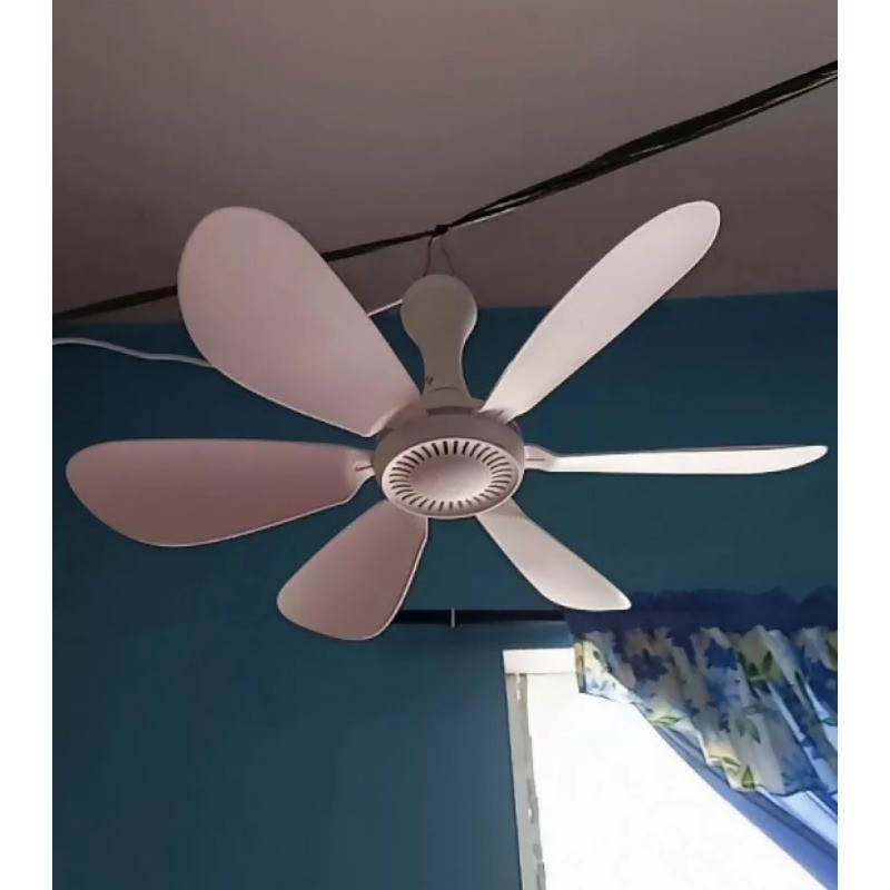 5V USB Ceiling Fan 6 Blade Ceiling Fan USB Cable Fan Household Hanging ...
