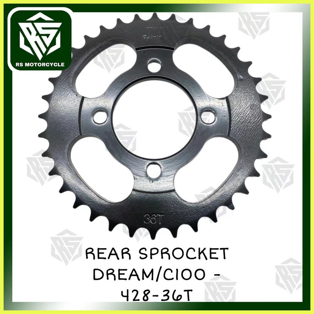 ∵ [RIDE SAFE] MOTORCYCLE REAR SPROCKET DREAM/C100 | Shopee Philippines