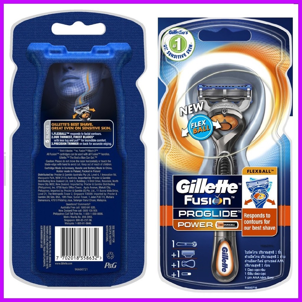 Gillette Fusion ProGlide Flex Ball Power Men's Razor | Shopee Philippines