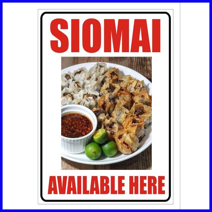 ᵒᵛᵉᵧₒᵤ♥ PVC Plastic signage A4 size for food stalls cart kiosks signage ...