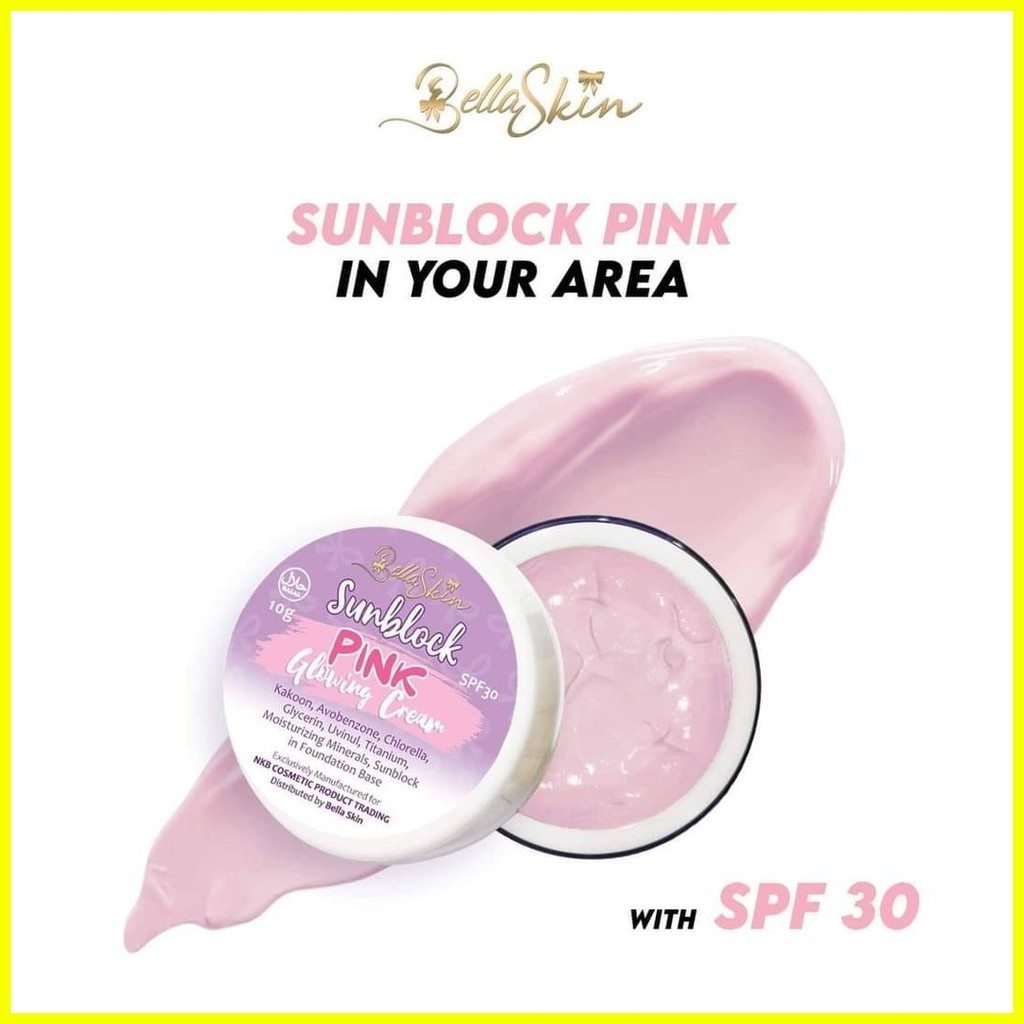 Bella Skin Sunblock Pink 10g and 30g | Shopee Philippines