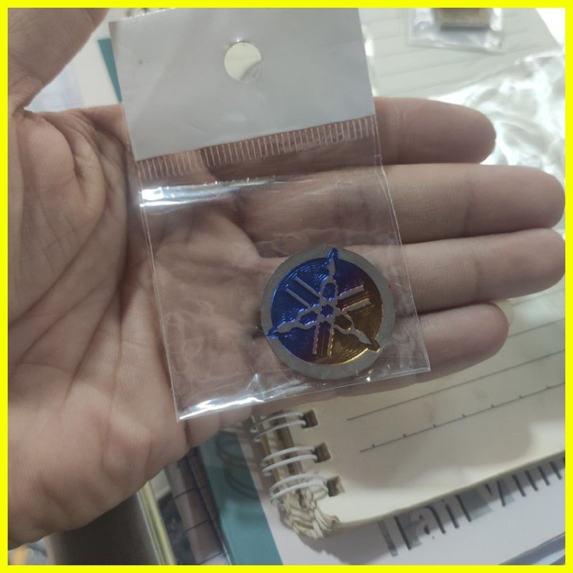 Yamaha Logo Round Titanium Stamp | Shopee Philippines