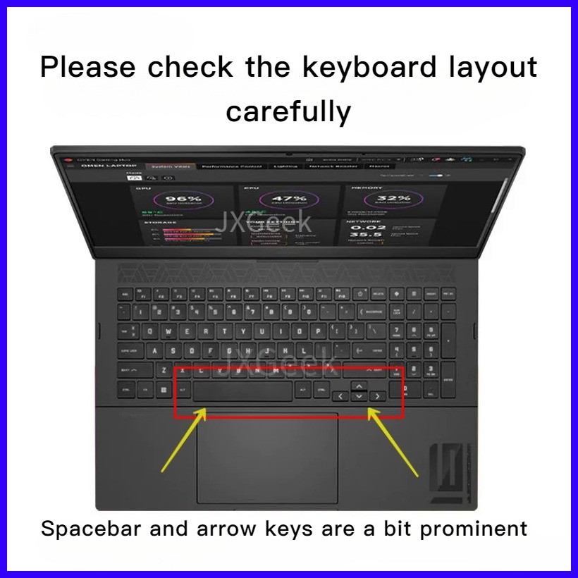 HP Keyboard Cover For HP Victus 15.6'' 16.1'' inch Gaming Silicone ...