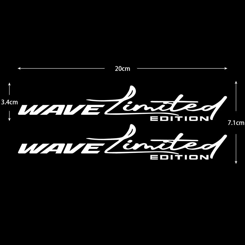 2 pcs/Honda WAVE Head Sticker For Motorcycle Body Reflective Waterproof ...
