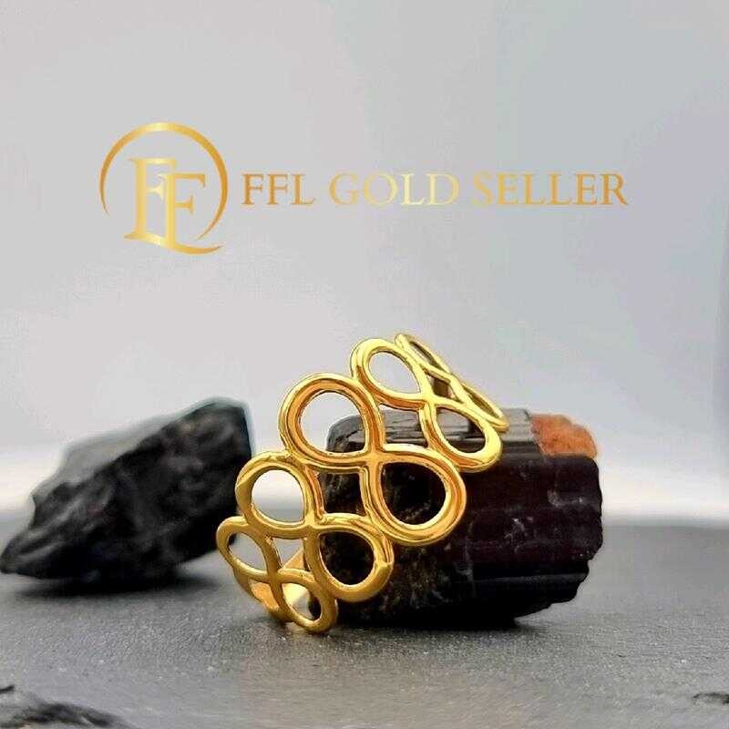 Super Infinity 888 Gold Ring For Women | Size 5 - 9 | Shopee Philippines