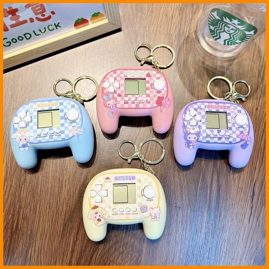 Sanrio Game Console Keychain Handheld Mini Toys Key Kuromi My Melody ...