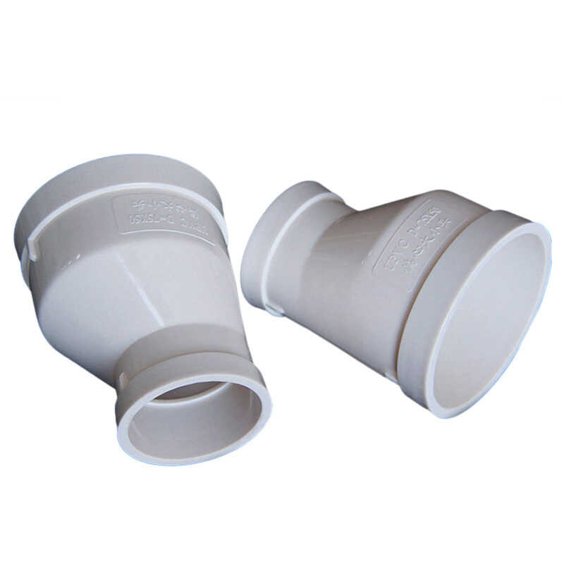 Reducer PVC Eccentric Pipe Reducing Coupling Drain Pipe Clamp Optional ...