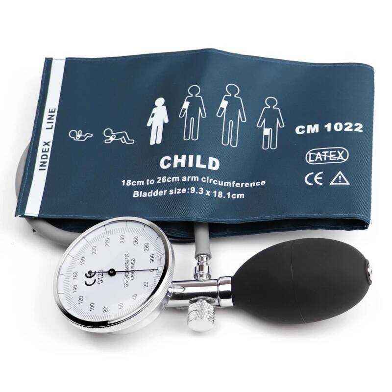 Professional ⭐ Child Manual Blood Pressure Monitor Heart Rate Meter BP ...