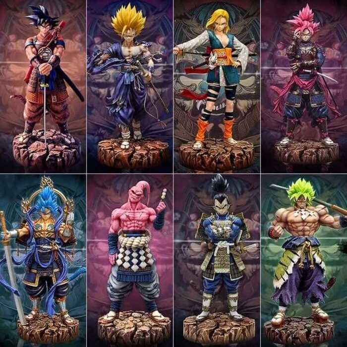 10 9E Dragon Ball Z Gk Samurai Goku Gohan Broly Vegeta Buu Frieza ...