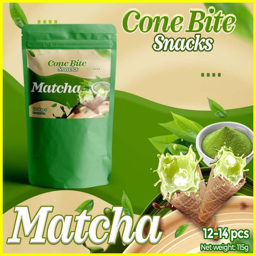 MATCHA Cone Bites Drumstick Ice Cream Cone Ends Dessert Cone Snacks ...