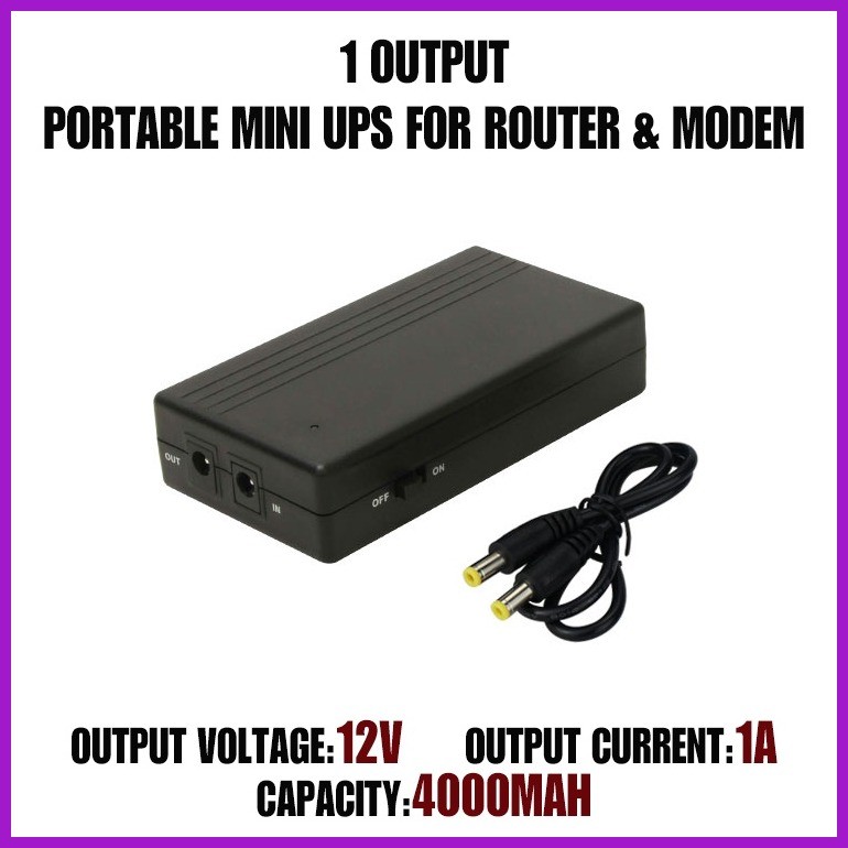 Power Supply Mini UPS For CCTV Camera With Battery UPS For Router Wifi ...