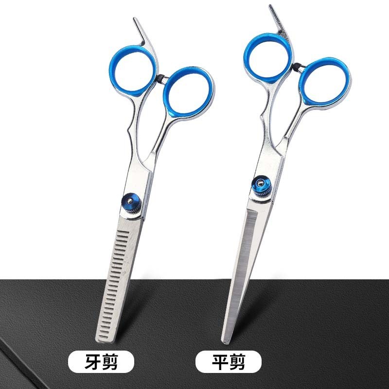 Two-Piece Haircut Scissors Set: Straight Scissors, Thinning Scissors ...