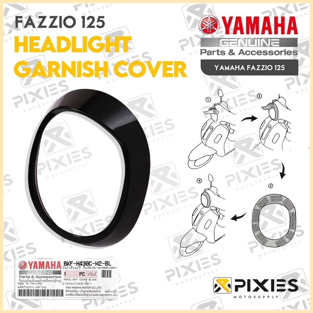 ∏ BKFH430CM2 YAMAHA GENUINE ACCESSORIES YAMAHA FAZZIO HEADLIGHT GARNISH ...
