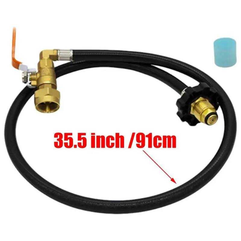 91cm Outdoor Camping Gas Stove Propane Re Adapter Tank Adaptor Gas ...
