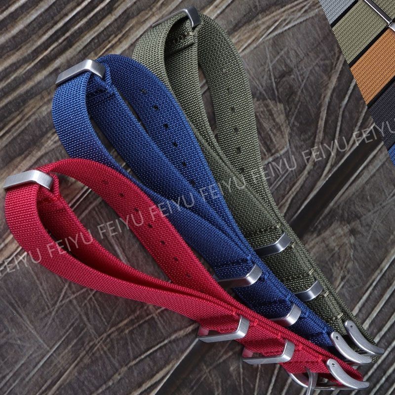 NATO Nylon Watch Strap ZULU Canvas Watch Band One Piece Loop Bracelet ...