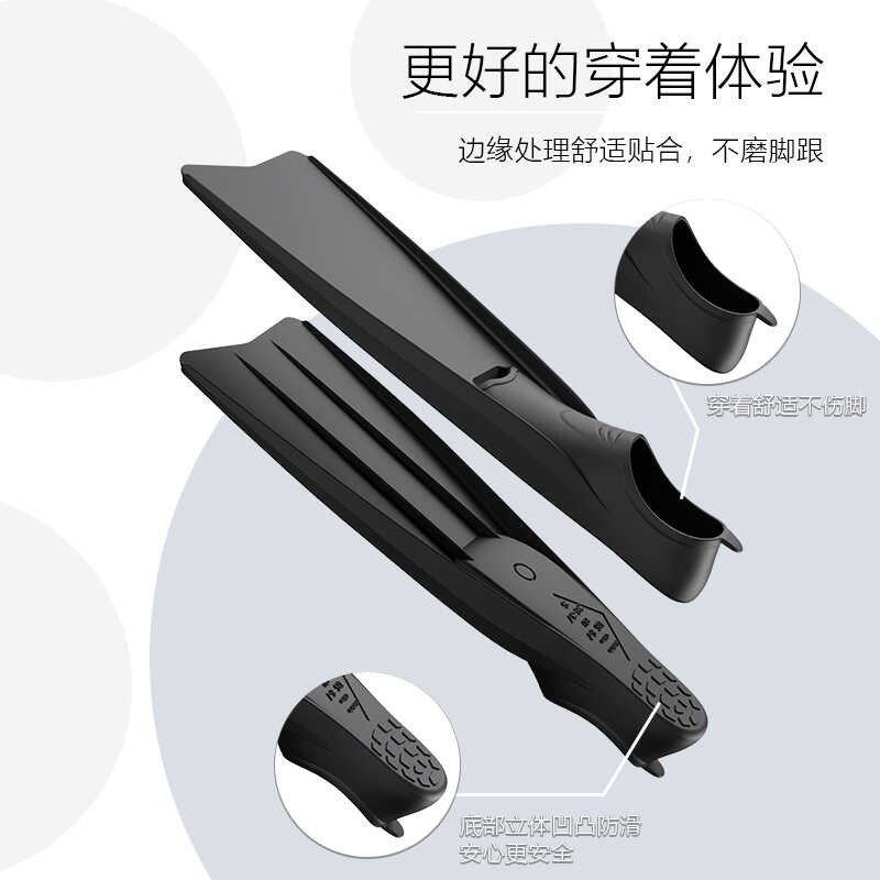 Style New Fins Snorkeling Fins Set Foot Style Uni Professional Diving ...