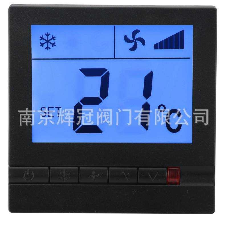 01 Black Smart LCD Thermostat Central Air Conditioner Control Panel Fan ...