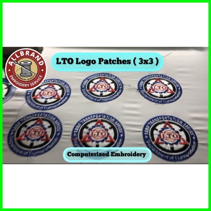¤ LTO Logo Patches ( 3x3 ) Computerized Embroidery | Shopee Philippines